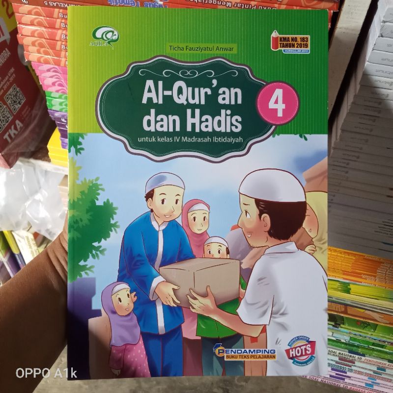 Jual BUKU AL-QUR'AN DAN HADIST KELAS 4 MI KMA 2019 | Shopee Indonesia