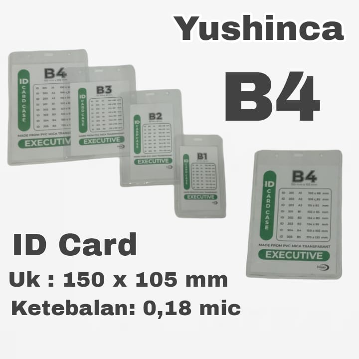 Jual ID CARD B4 (150 X 105 MM ) EXECUTIVE- YUSHINCA / KARTU PANITIA / KARTU STUDYTOUR / KARTU ...