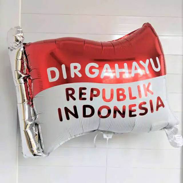 Jual Foil Balloon Bendera Indonesia / Dirgahayu RI / 17 agustus / Balon ...