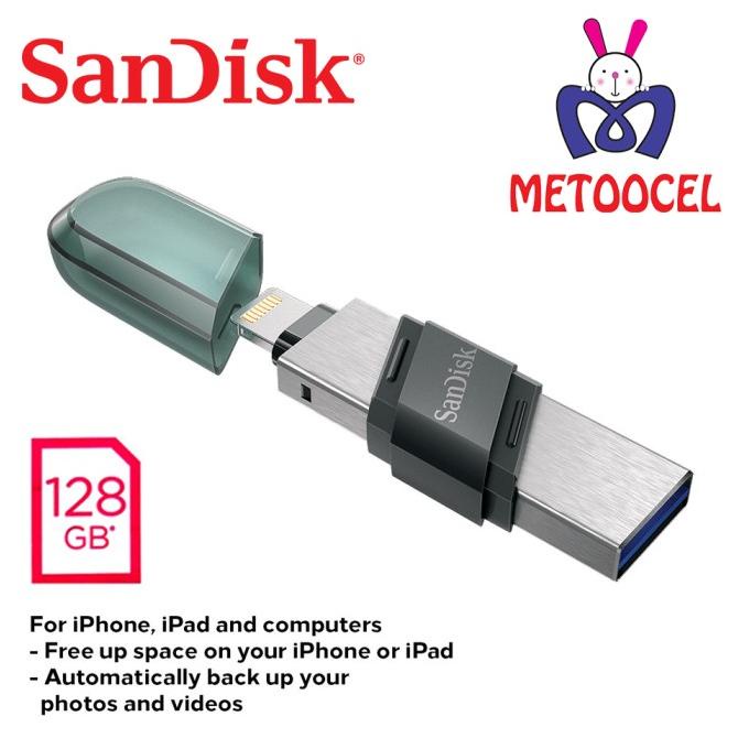 Jual SANDISK IXPAND FLIP 128GB OTG FLASHDISK IPHONE LIGHTNING 128 GB ...