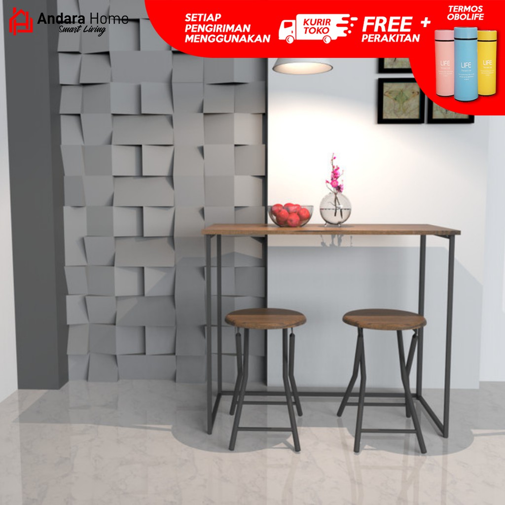 Jual Andara Meja Makan Calvin Dining Set | Shopee Indonesia