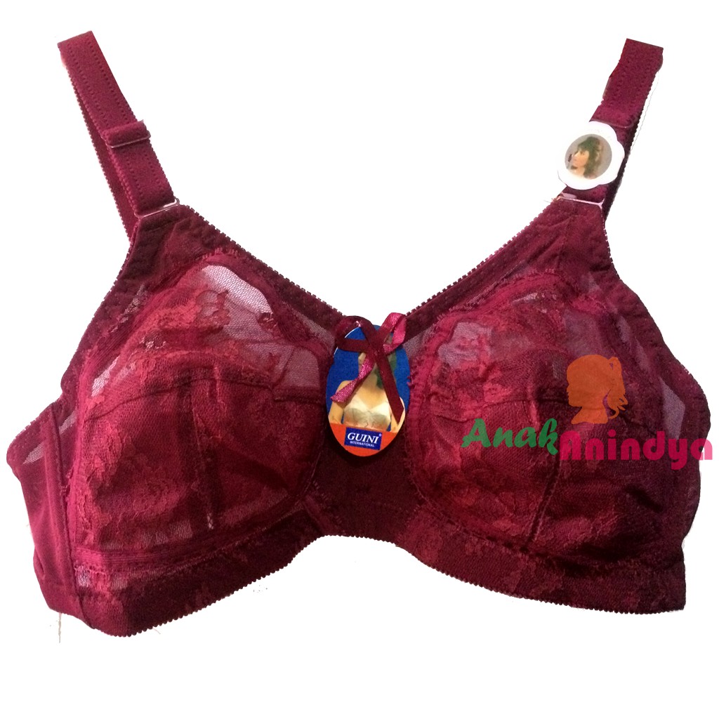 Jual Bra BH Guini 408 Tanpa Busa Tanpa Kawat | Bra Brukat Transparan ...