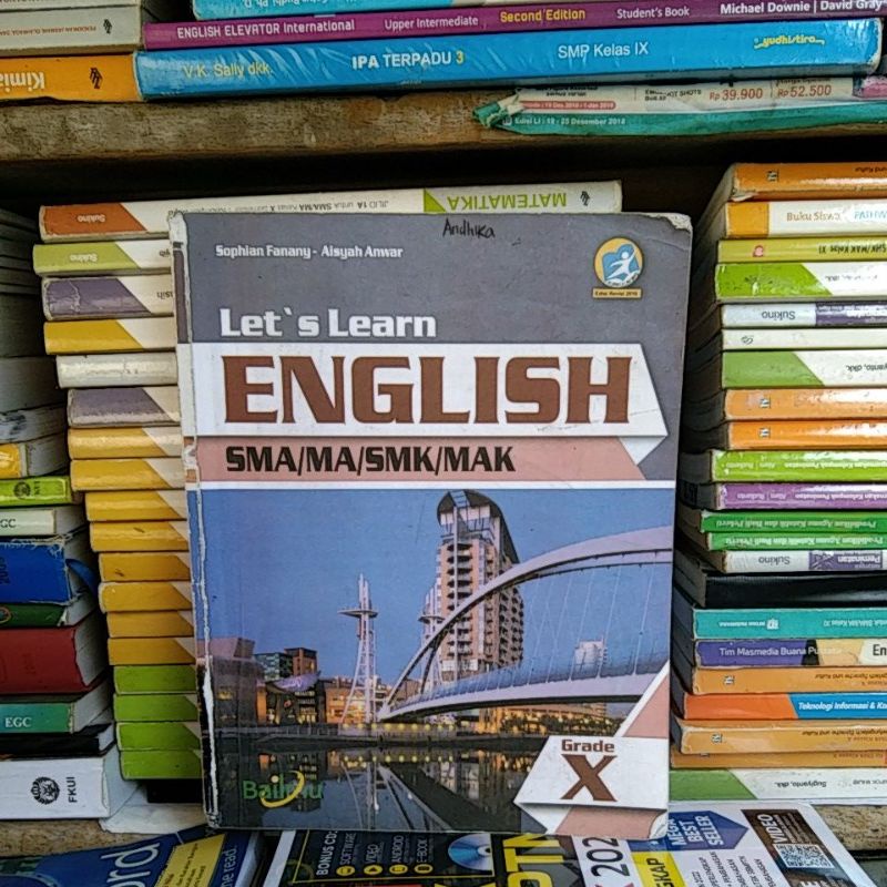 Jual selamat datang di toko buku Atta let' s learn English SMA ma SMK Mak kelas 10 penerbit ...