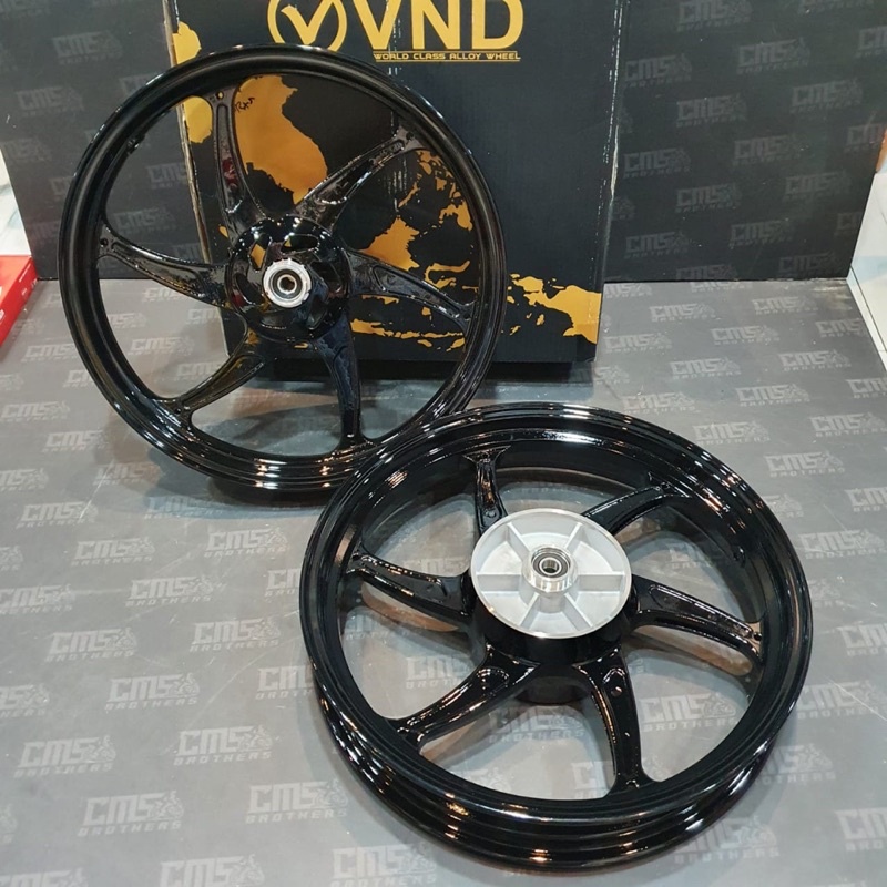 Jual Velg Velek Racing VND Six Star Ring 17 Ninja RR Hitam | Shopee ...