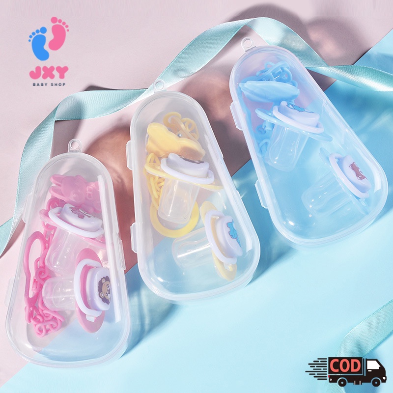 Jual Tali empeng bayi/KLIP RANTAI PENJEPIT DOT BAYI/Dengan kotak debu ...