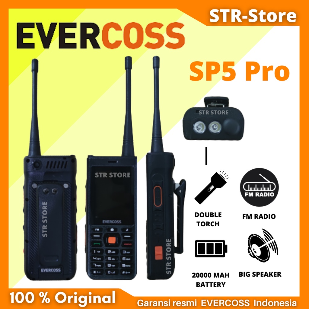 Jual EVERCOSS SP5 PRO HP GUNUNG SINYAL KUAT HP BATERAI 20000 MAH HANDPHONE | Shopee Indonesia