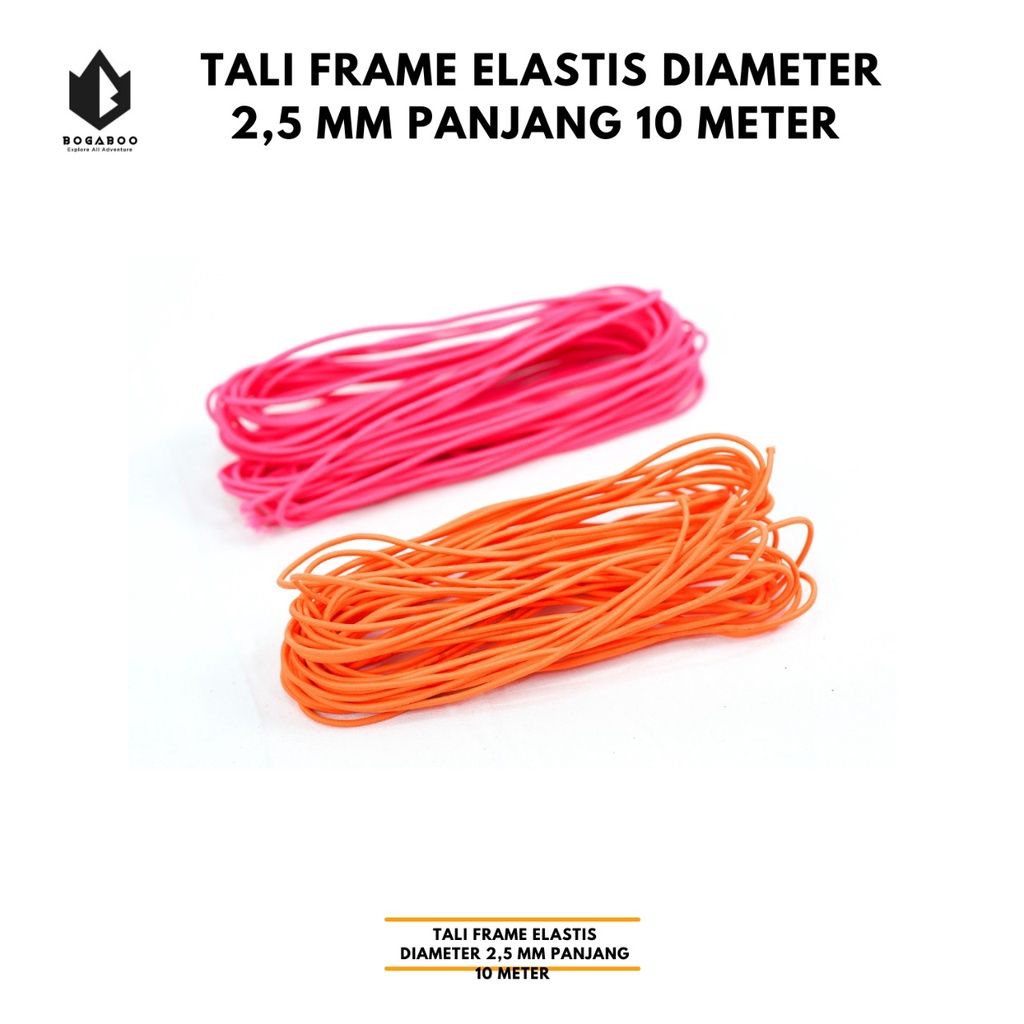 Jual Tali Elastis Untuk Frame Tenda Diameter 2,5 mm - Tali Karet Frame ...