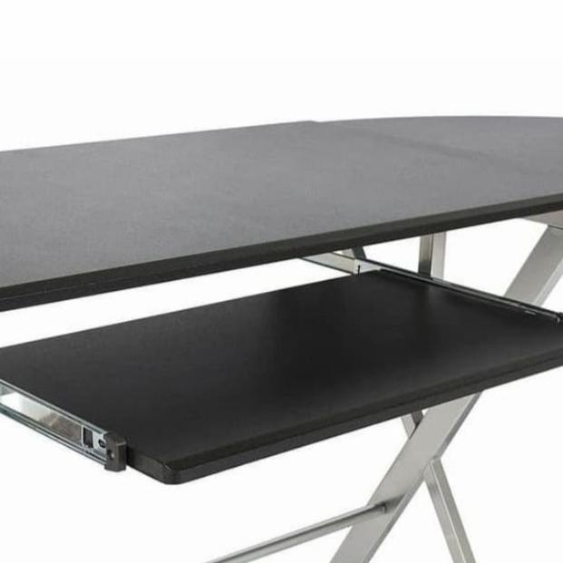 Jual rak keyboard tray rel laci tempat tatakan keyboard meja - putih ...