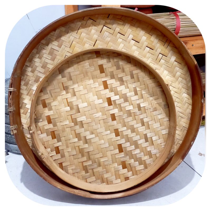 Jual Tampah nampan- Alat jemur diameter bambu 45cm dan 35cm | Shopee ...