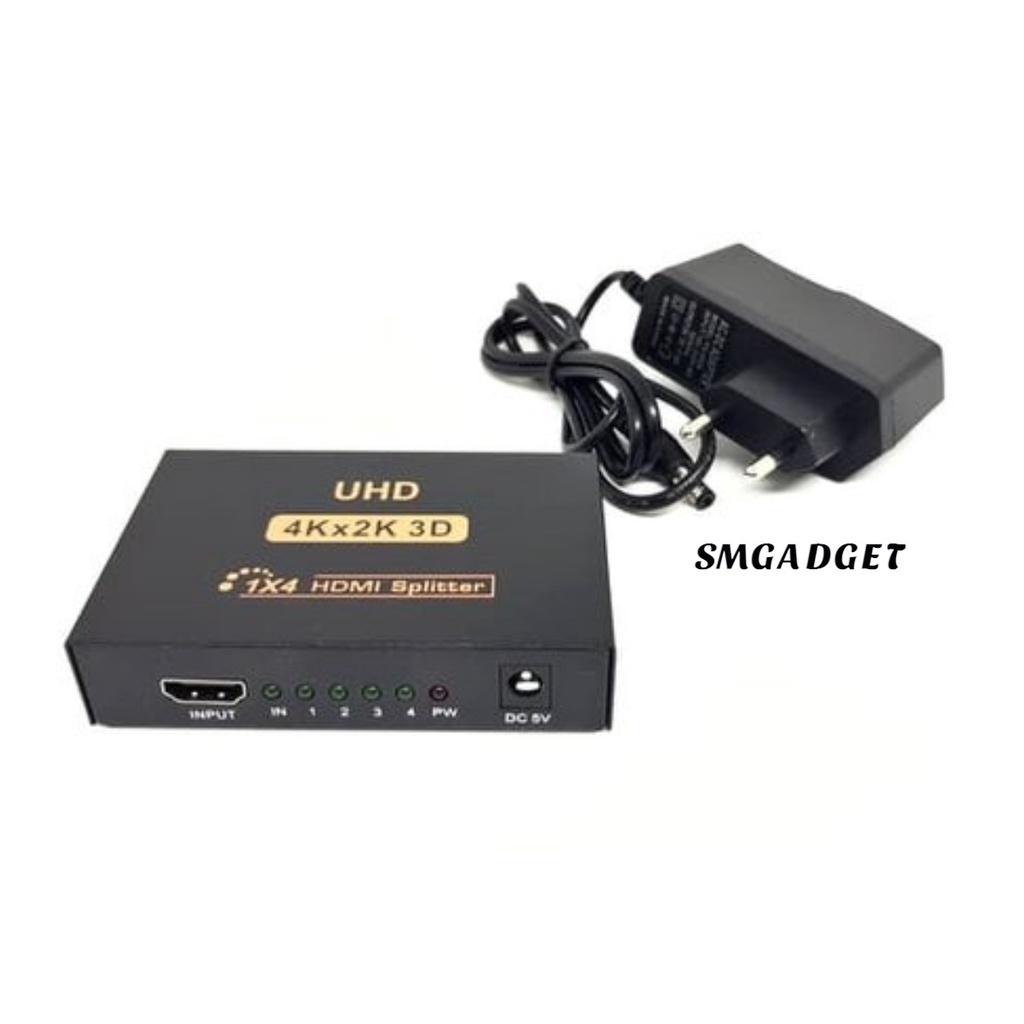 Jual Hdmi Splitter 4 Port Support 4Kx2K Ultra HD / 1X4 UHD | Shopee ...