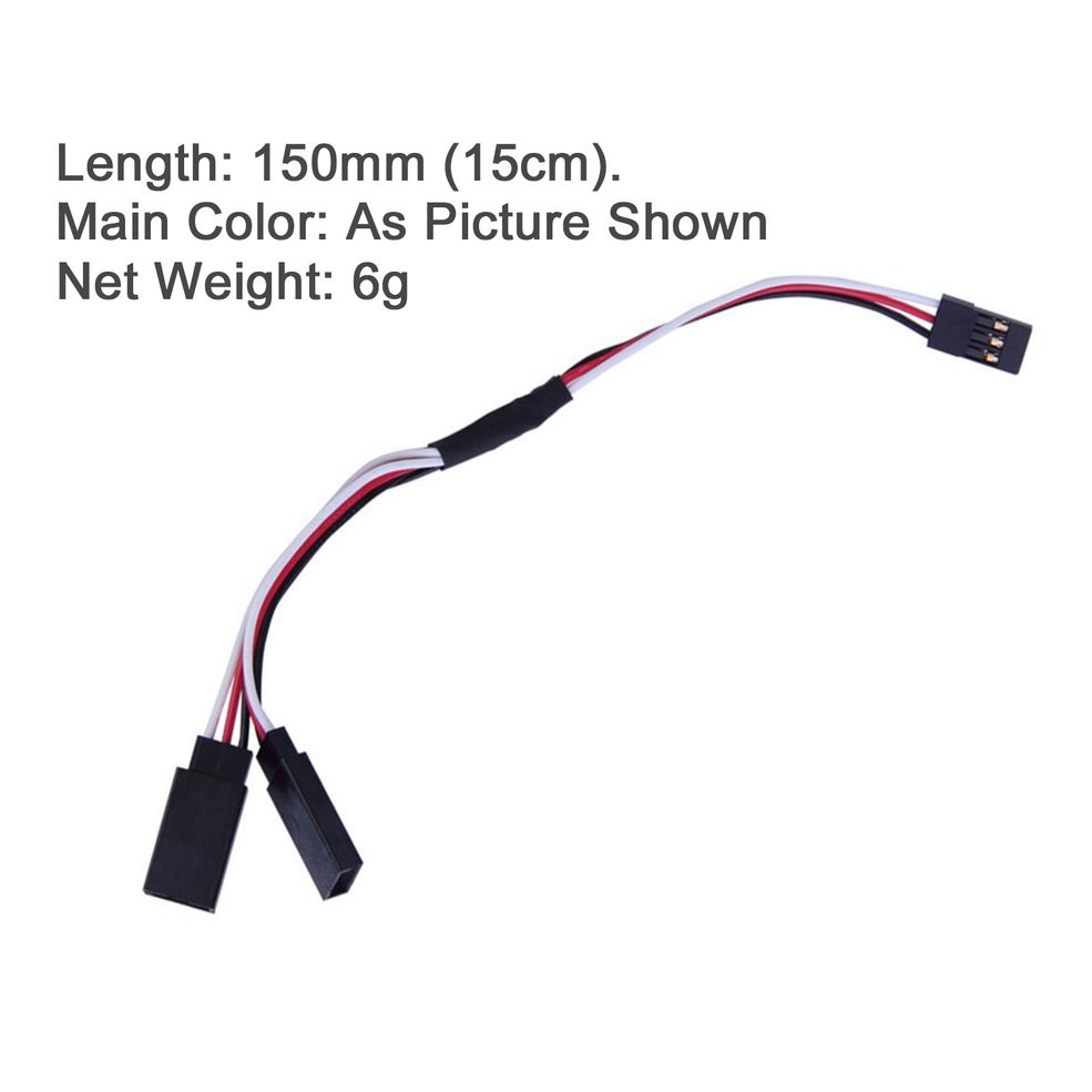 Jual Kabel Y servo Futaba Connector Konektor 15cm 150mm arduino Cable ...