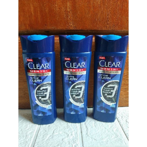 Jual Sampo Clear 3 in 1 Active clean 160ml | Shopee Indonesia