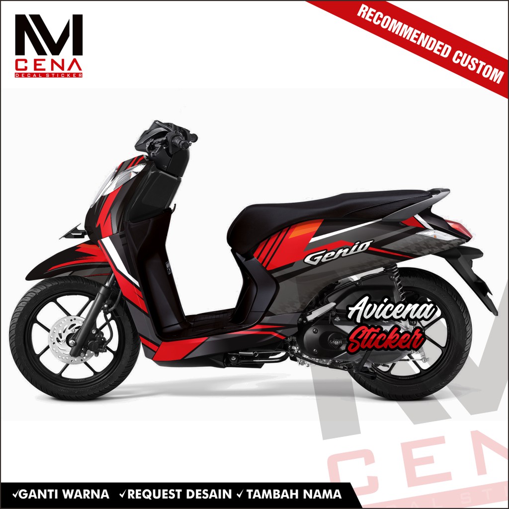 Jual Sticker Decal Honda Genio Decal Sticker Genio Sticker Striping ...
