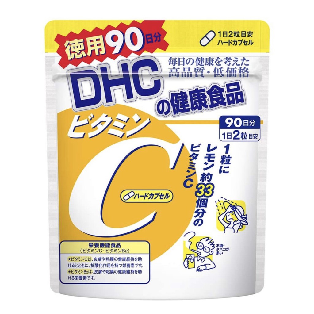 Jual DHC Vitamin C for 90 Days isi 180 tablets Original Jepang | Shopee ...