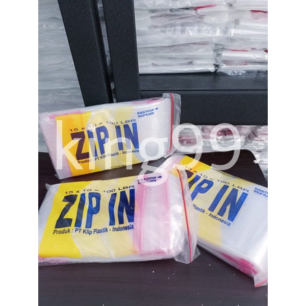 Jual Plastik Zip In Ziplock ukuran 15 x 10 isi 100 pcs | Shopee Indonesia