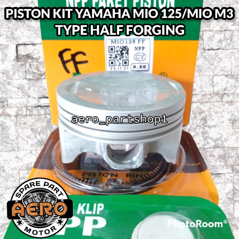 Jual PISTON KIT NPP YAMAHA MIO 125/MIO M3 TYPE HALF FORGING (STD/50/100 ...