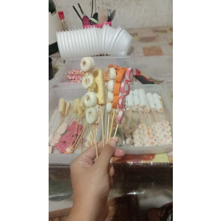 Jual sate seafood per tusuk/ sate frozeen food / suki tomyam/ cedea ...