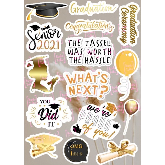 Jual STKR Graduation STICKER kelulusan | Shopee Indonesia