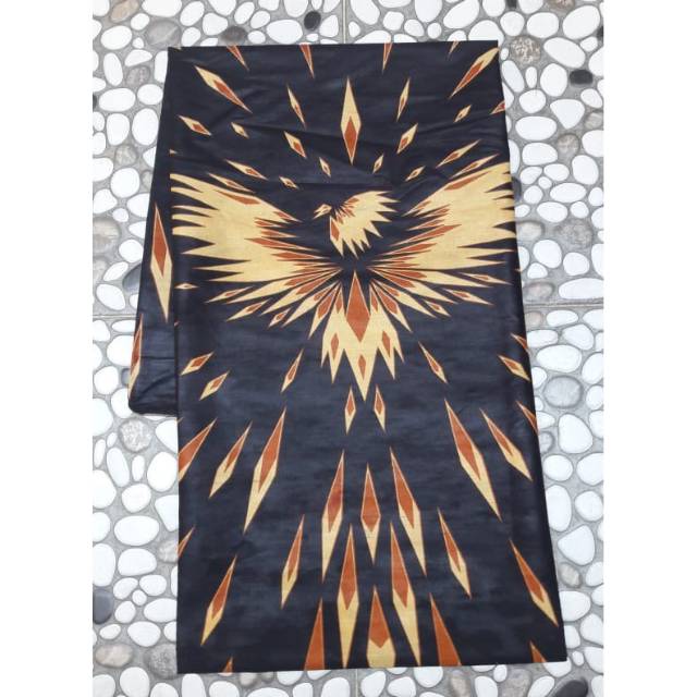 Jual Kain Batik Printing Murah Motif Burung Garuda/Jarik Sogan Murah ...