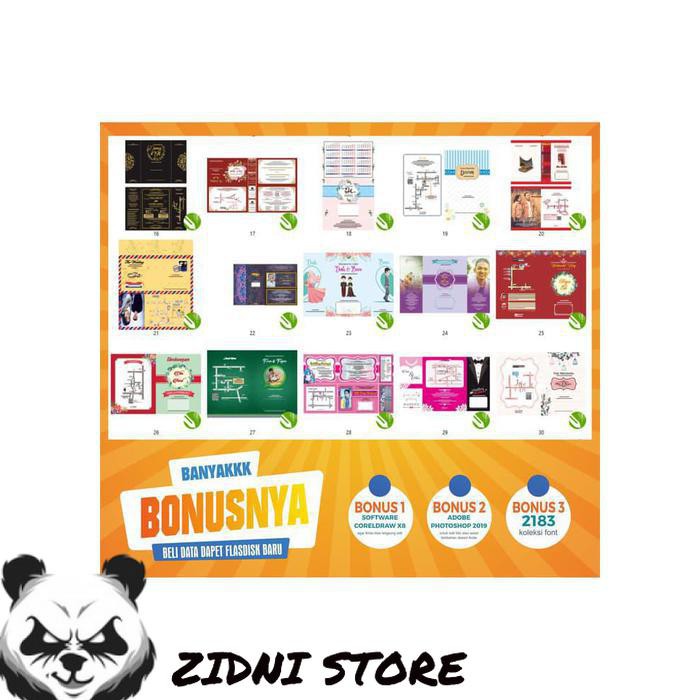 Jual SOFTWARE APLIKASI SWA596 FILE DESAIN UNDANGAN FORMAT CDR. TEMPLATE ...