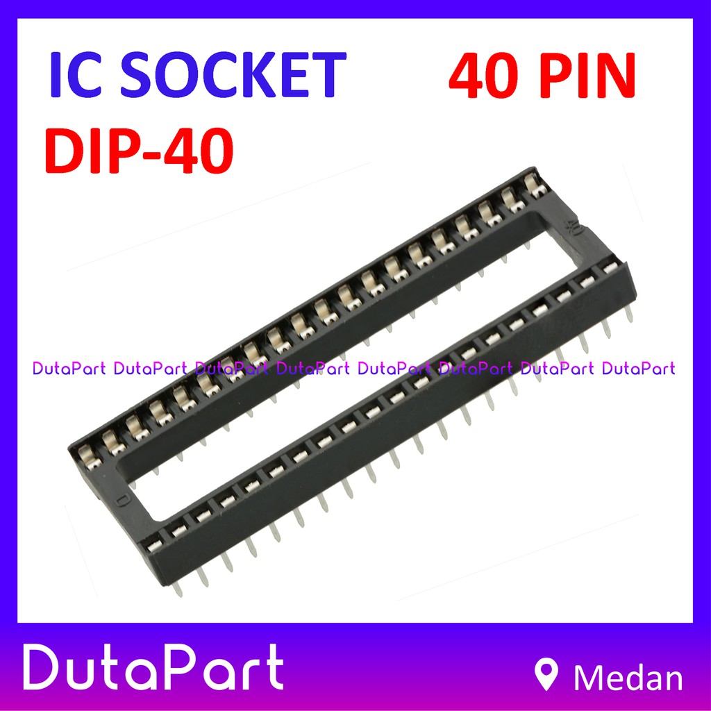 Jual Socket IC 40 PIN 40PIN Adapter Soket DIP-40 DIP40 40P DIP 40 P ...