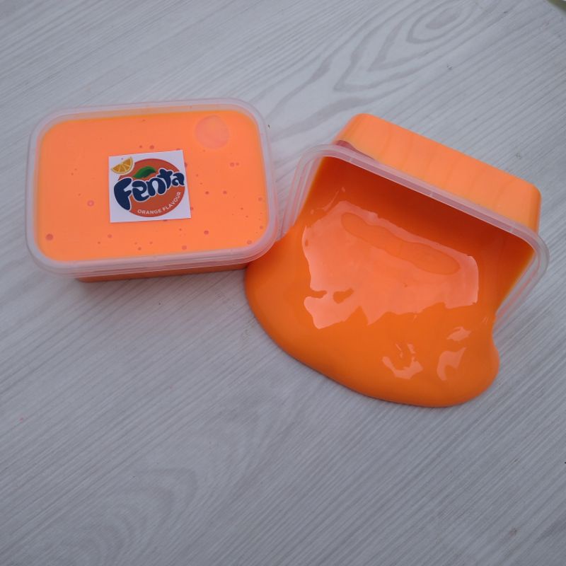 Jual SLIME TOFU FANTA ORANGE/SLIME MURAH/SLIME TERLARIS/SLIME FUYU ...