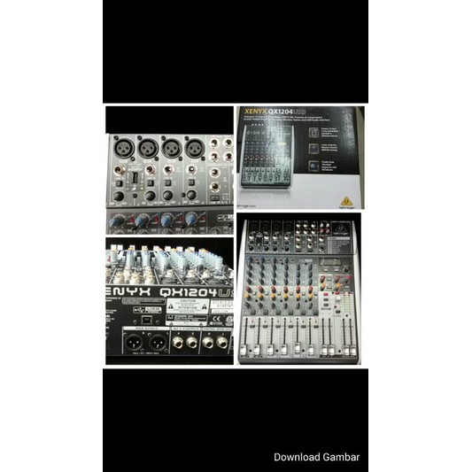 Jual Mixer Behringer XENYX QX 1204 USB ( 12 channel ) | Shopee Indonesia
