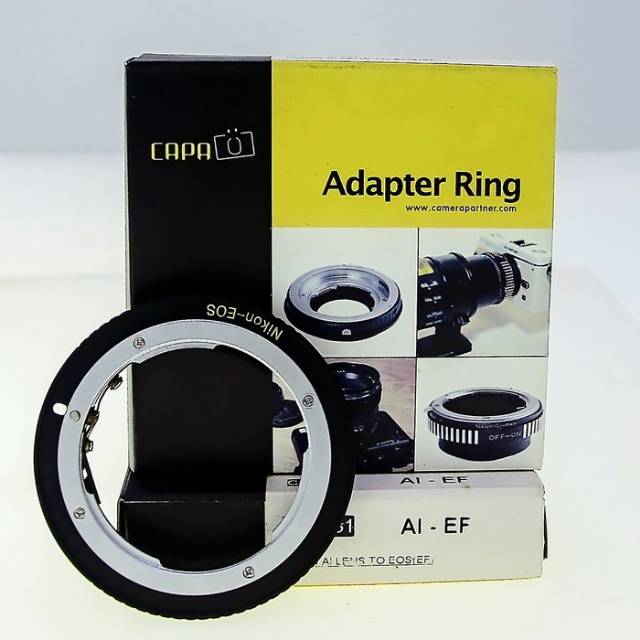 Jual Adapter Ring Lensa Nikon AI Lens to Canon EOS Body , AI-EF ...
