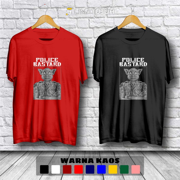 Jual Kaos Police Bastard Desain Baju Distro Bahan Premium (TSF ...