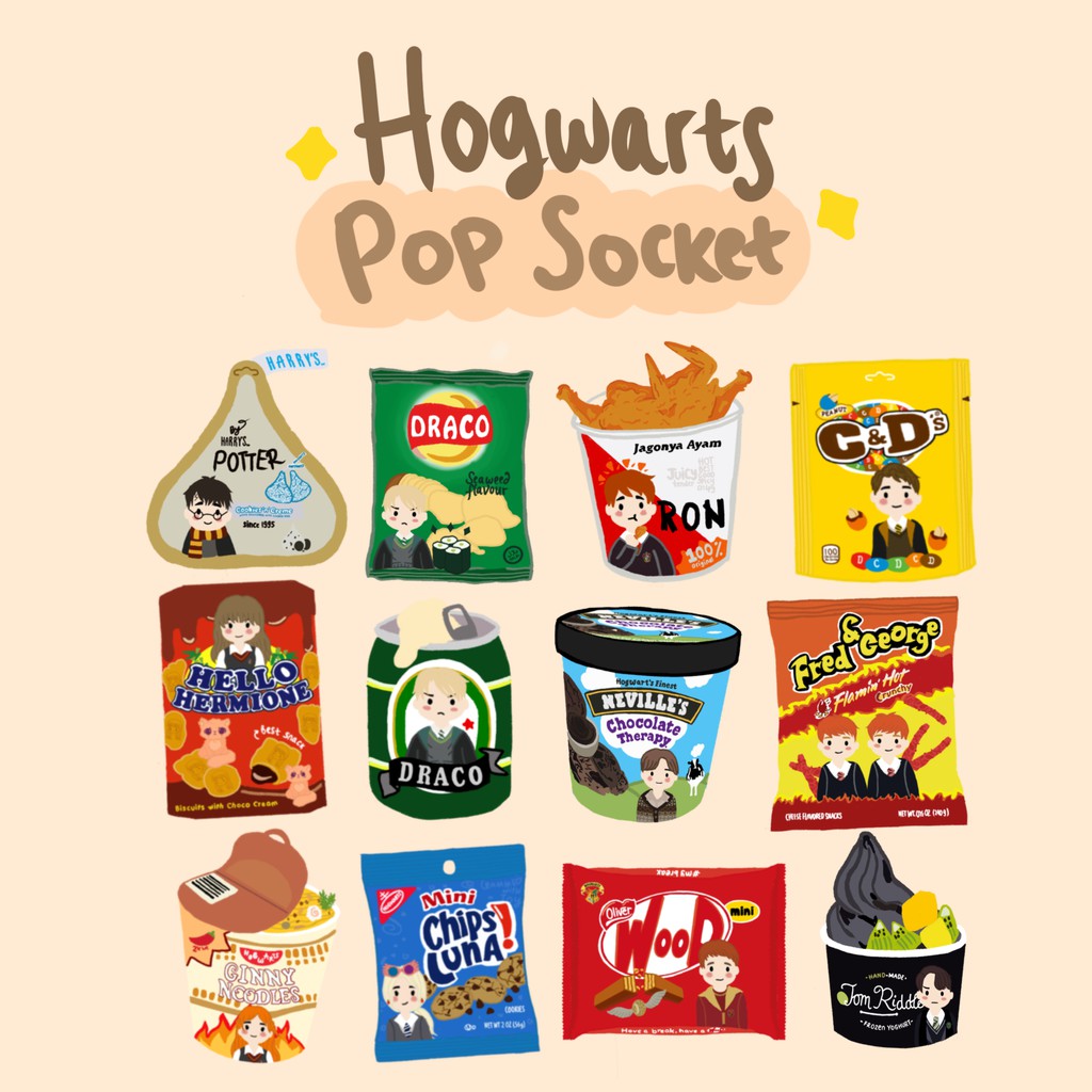 Jual Pop Socket Harry Potter Snacks | Shopee Indonesia