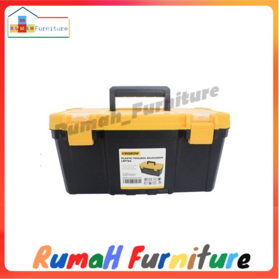 Jual Krisbow Tool Box 40 x 21 x 20 cm Kotak peralatan kotak Perkakas ...