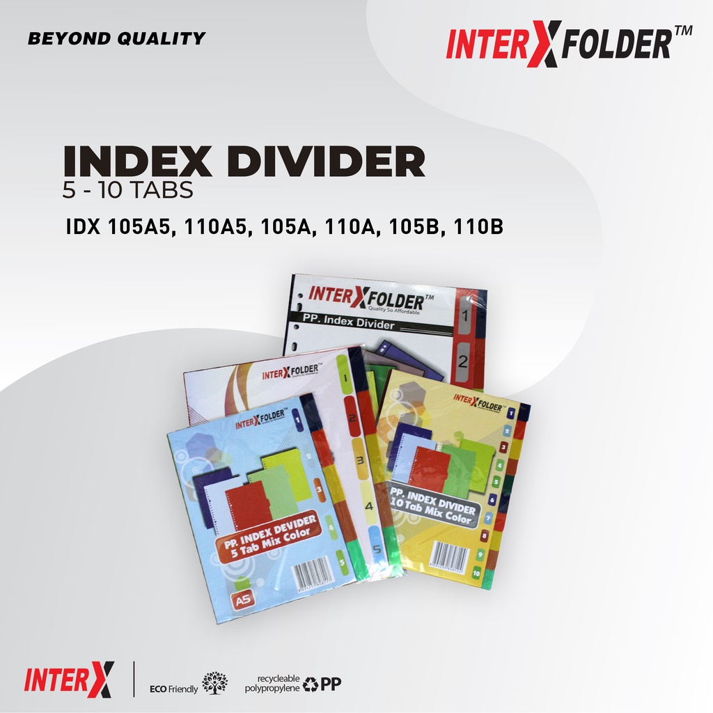 Jual Divider / Pembatas Binder Note INTERX Ukuran B5 | Shopee Indonesia