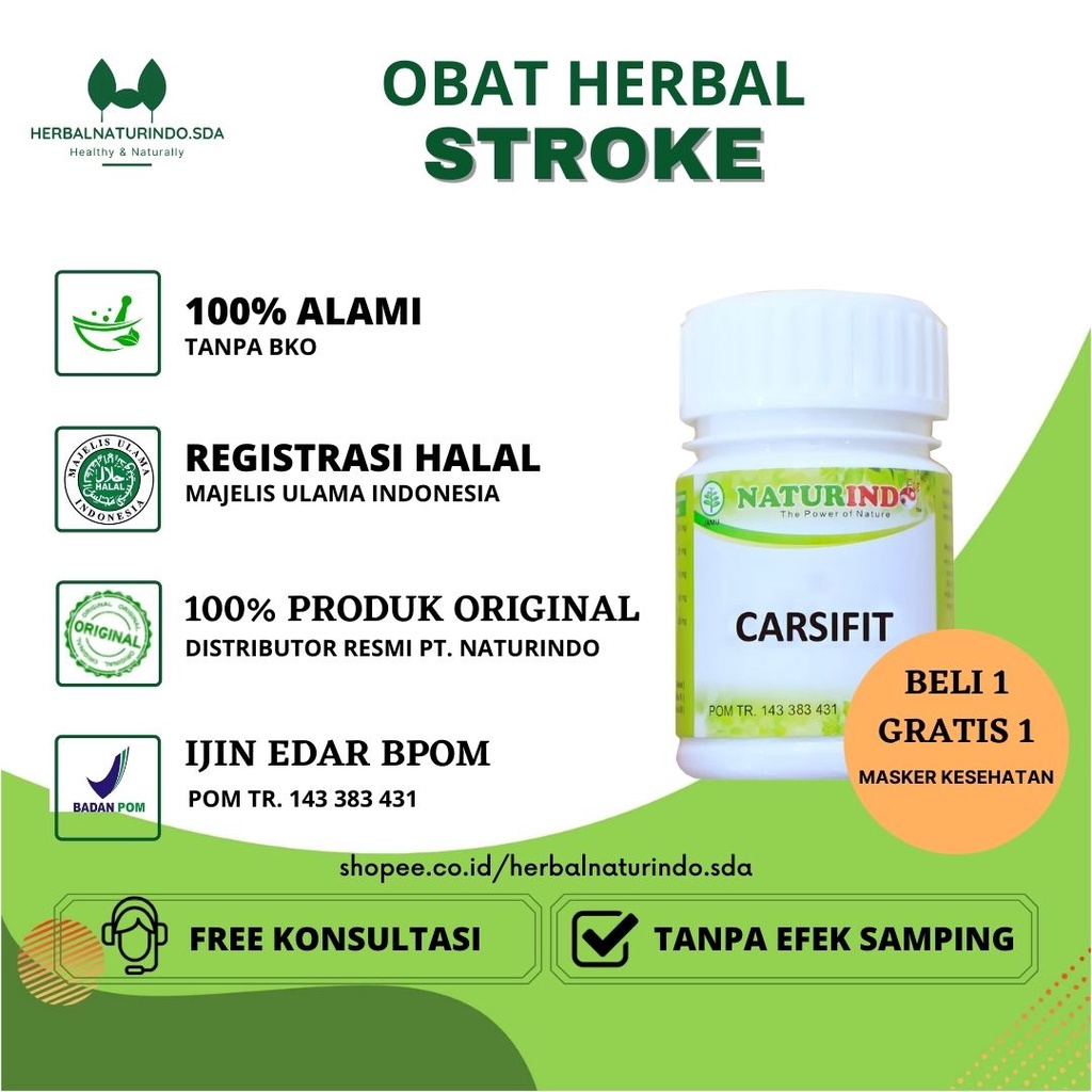 Jual Obat Stroke Herbal Ampuh Obat Struk Ringan Berat Pemulihan Pasca ...