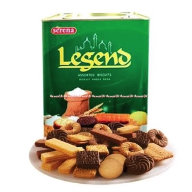 Jual Serena Legend Assorted Biscuits 580gr Biskuit Aneka Rasa Kemasan ...