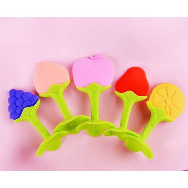 Jual Teether Buah - Buahan - Mainan Gigi Silikon - Gigitan Bayi ...