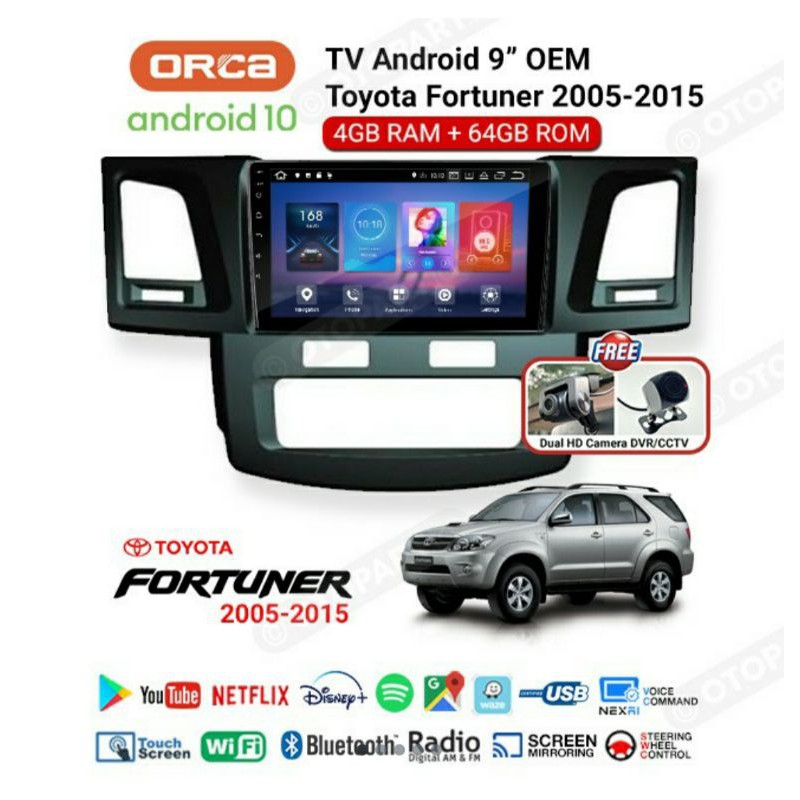 Jual Head unit oem fortuner - tv android toyota fortuner 2005-2015 - tv ...