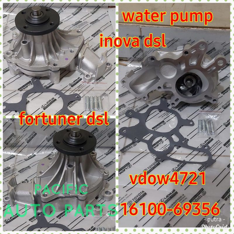 Jual water pump pompa air innova diesel fortuner diesel hilux vigo ...