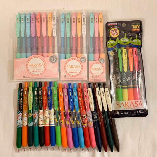 Jual Zebra Japan SARASA DISNEY TOY STORY, PRINCESS, MICKEY, MILK, ETC ...