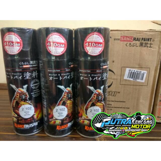 Jual PILOX CAT SEMPROT SAMURAI PAINT "WHITE (PUTIH) 102" | Shopee Indonesia