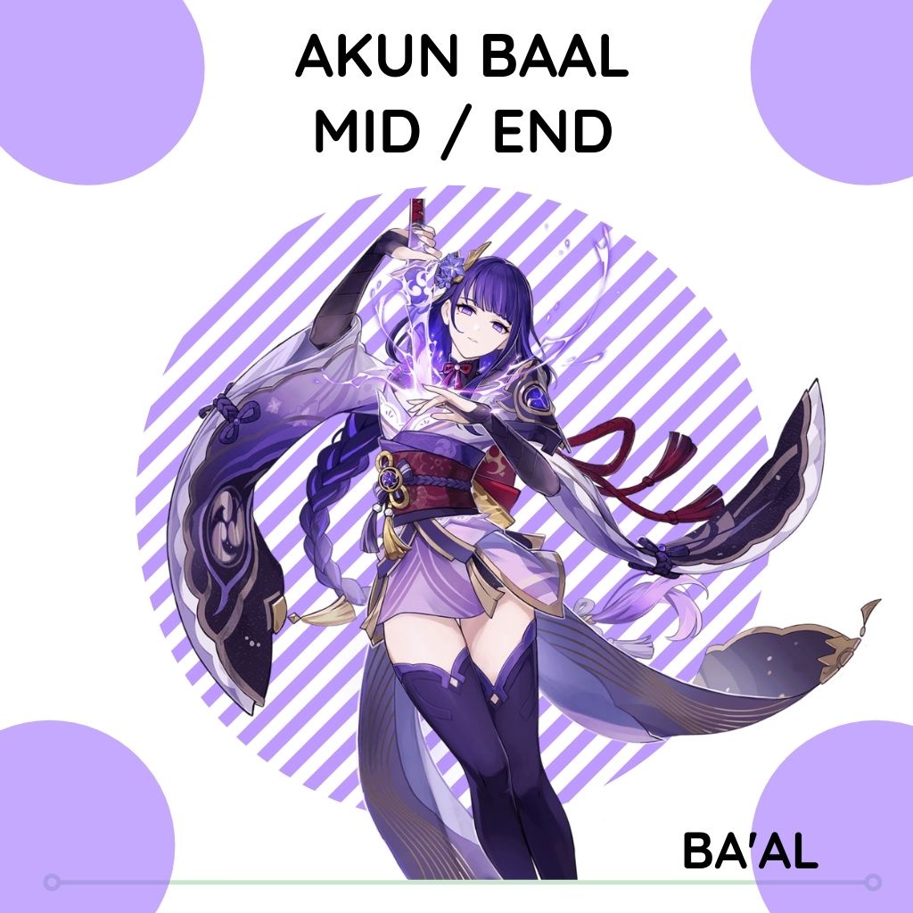 Jual AKUN B5 RAIDEN SHOGUN + SIGNATURE GENSHIN IMPACT MID GAME - LIMITED STOCK! | Shopee Indonesia