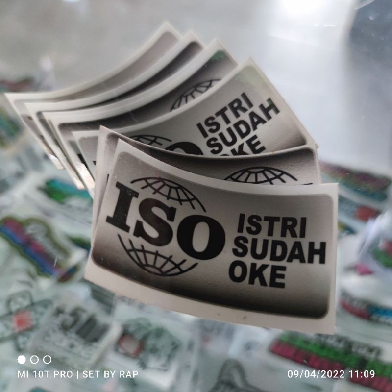 Jual stiker iso istri sudah oke | Shopee Indonesia