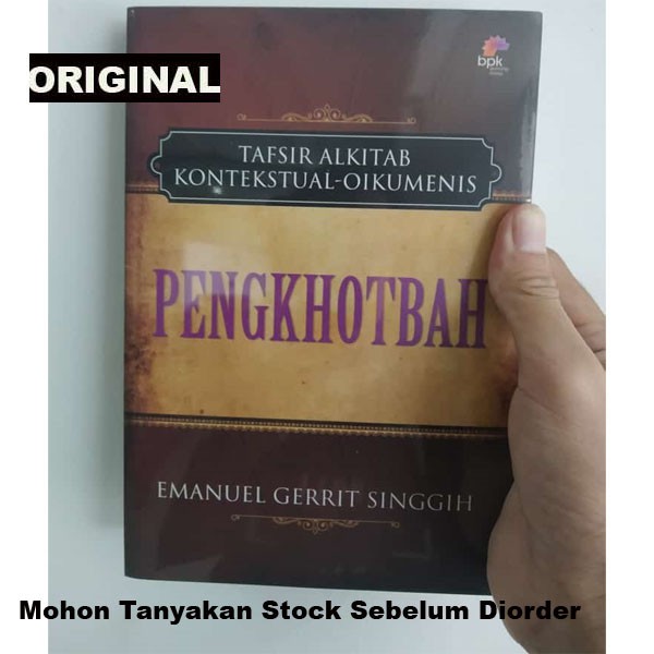 Jual PENGKHOTBAH - Tafsir Alkitab Kontekstual Oikumenis Oleh Emanuel ...