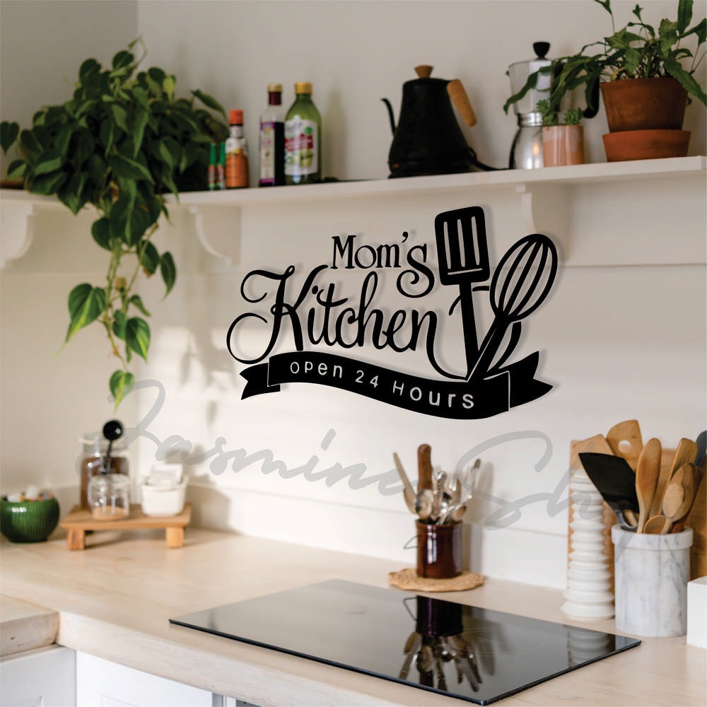 Jual WALL STICKER QUOTE MOM'S KITCHEN STIKER DEKORASI DINDING DAPUR ...