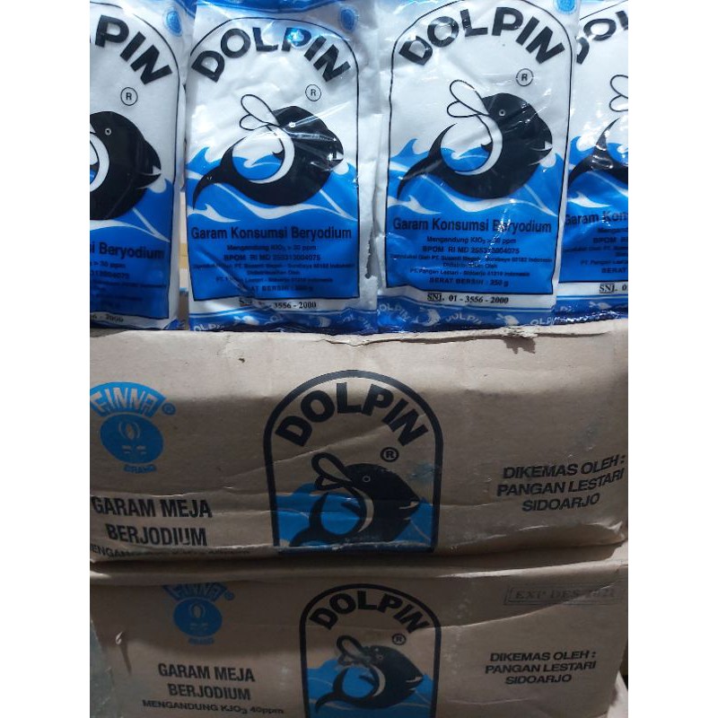 Jual Garam DOLPHIN Beryodium 250 Gram (1dus isi 48 bks) | Shopee Indonesia