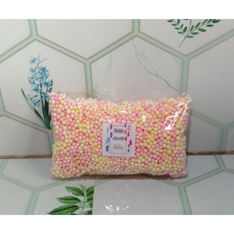 Jual styrofoam butir warna-warni, styrofoam bola- kecil, styrofoam ...