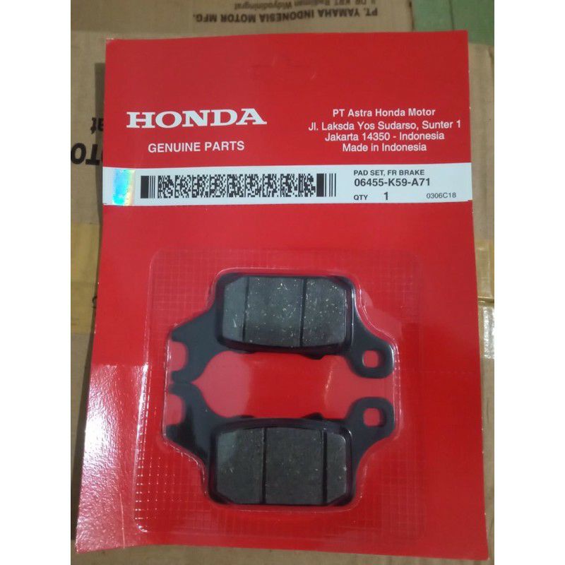 Jual KAMPAS REM DEPAN VARIO 150 160 125 LED BEAT DELUXE GENIO K59 ...