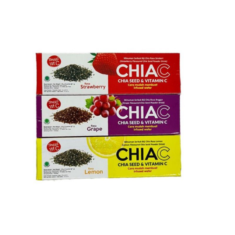 Jual Chia C infused water - chia seed- (1pack = 5 sachet) | Shopee ...