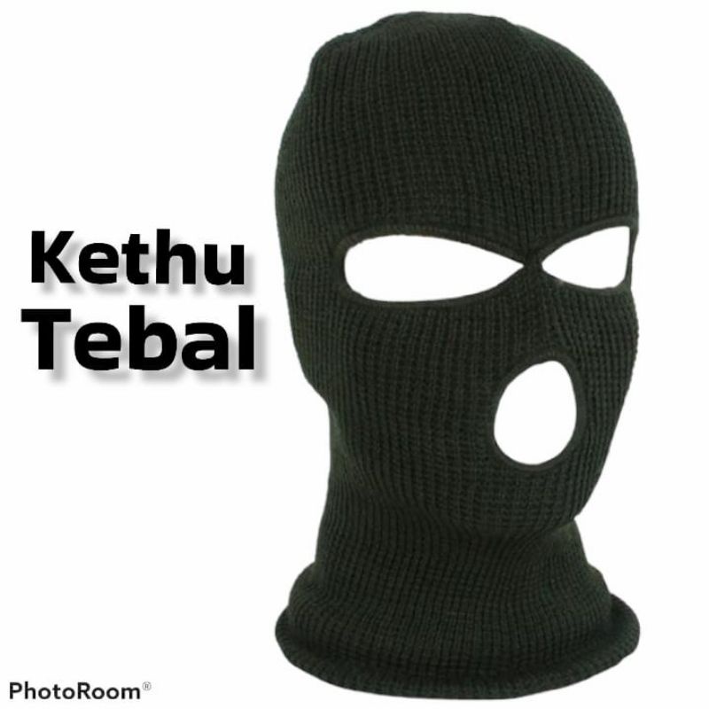 Jual Topi Sebo/Topi Ninja/Topi Kethu/Kupluk Lubang 3/Topi Topeng/Topi ...