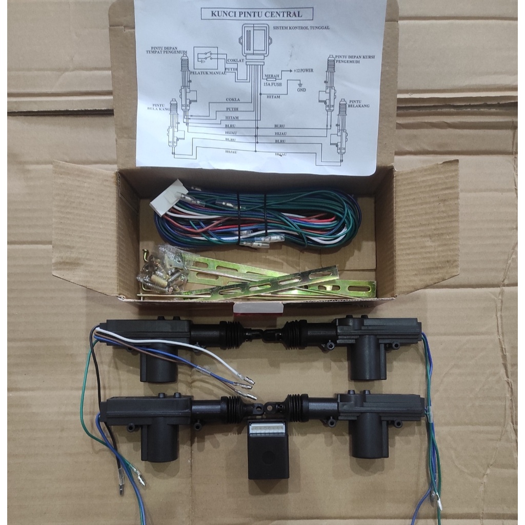 Jual Central Lock Set 4 Pintu Mobil Universal Cocok Untuk Semua Jenis ...
