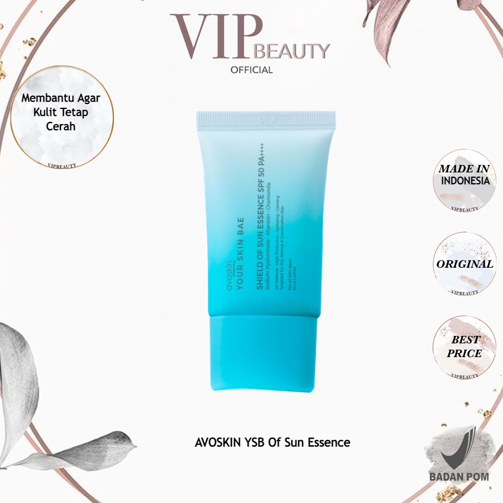 Jual AVOSKIN YSB Your Skin Bae Shield Of Sun Essence SPF 50 PA++++ 30ml ...
